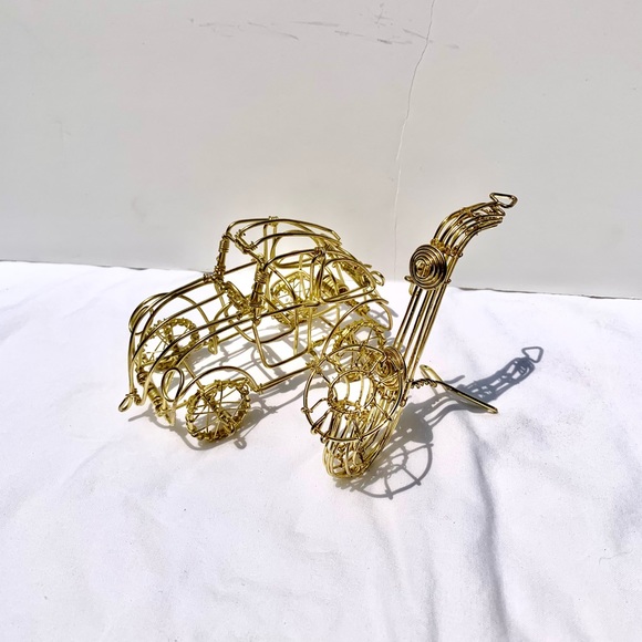 Hand Crafted | Art | Rare Vintage Metal Wire Car Saxophone Handmade ...